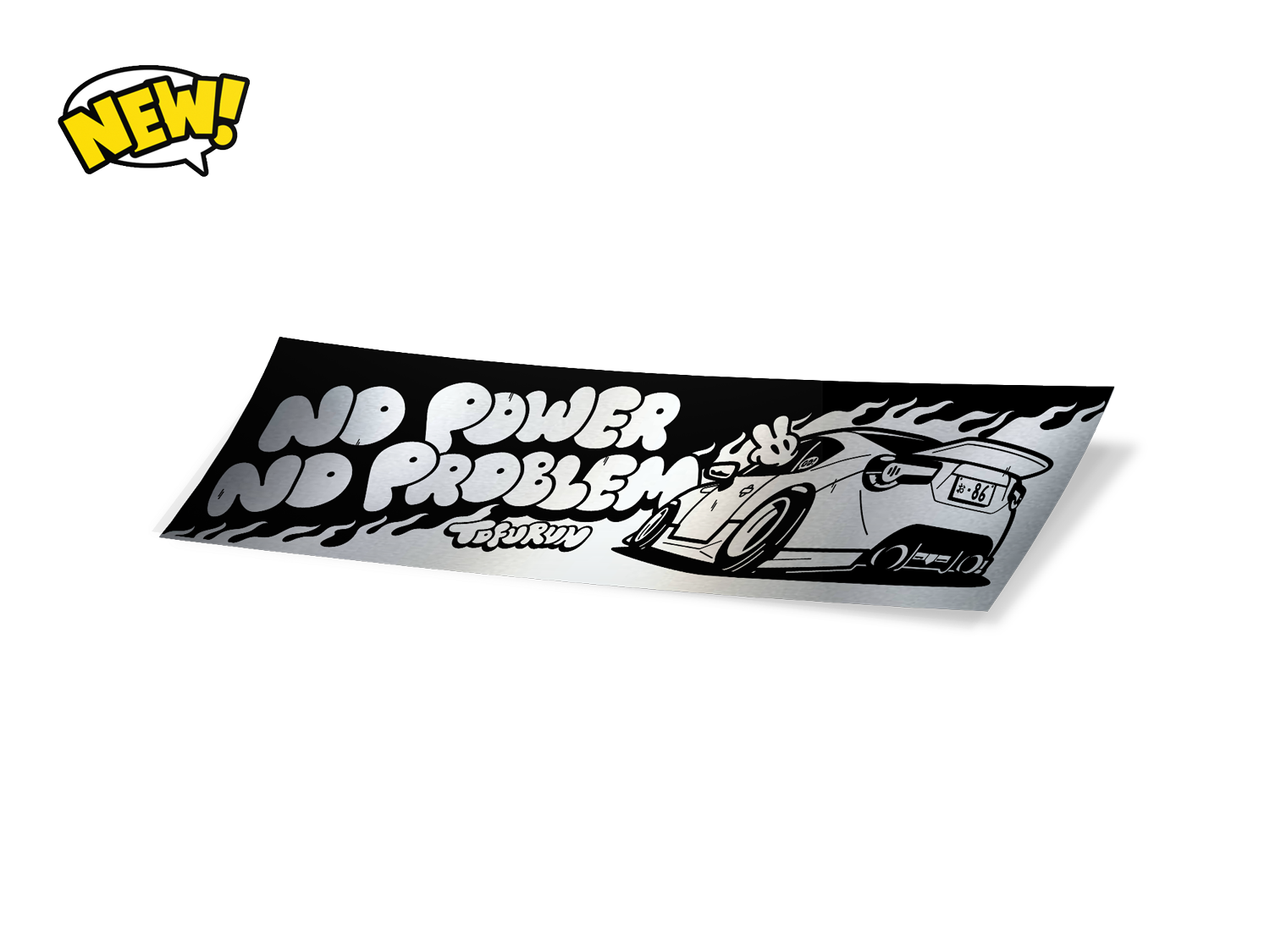 No Power No Problem Chrome Club Vinyl